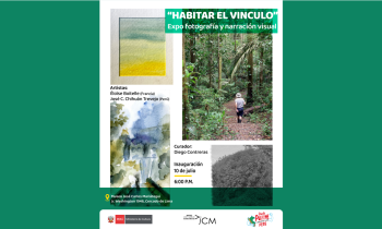 Exposición HABITAR EL VÍNCULO fotografía / historieta de Éloïse Boitelle y José Carlos Chihuán Trevejo.